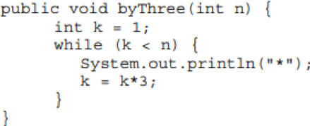 Solved public void going (int n) { int j = 0; int k = n; | Chegg.com