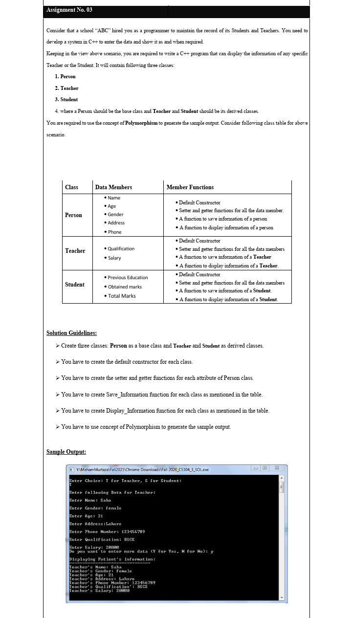 Solved Consider that a school “ABC” hired you as a | Chegg.com