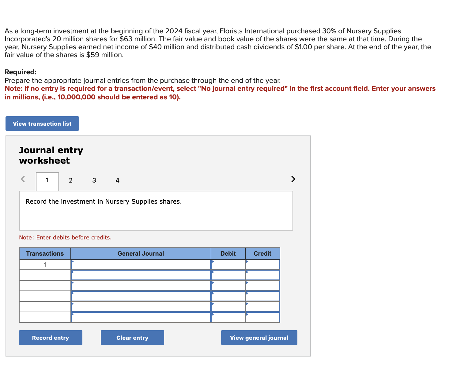 Solved As a long-term investment at the beginning of the | Chegg.com