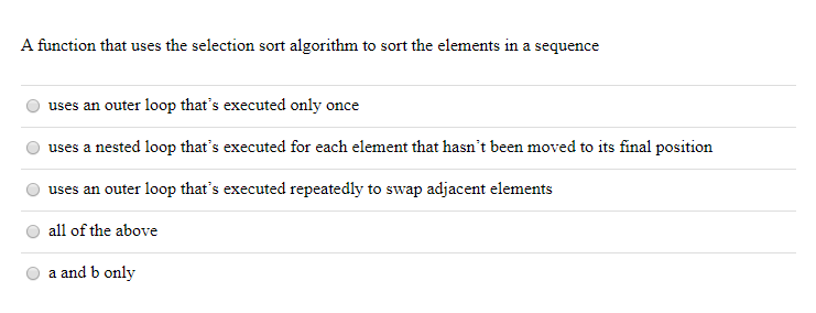 Solved Which Of The Following Function Declarations Would