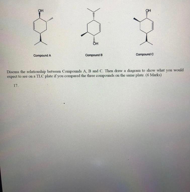 Solved OH OH OH Compound A Compound B Compound C Discuss the | Chegg.com
