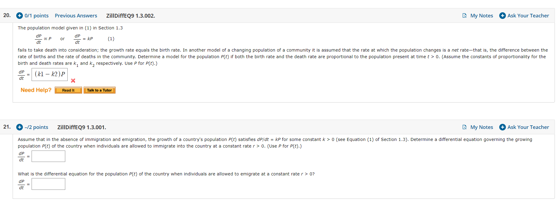 Solved 20. 0/1 points A My Notes + Ask Your Teacher Previous | Chegg.com