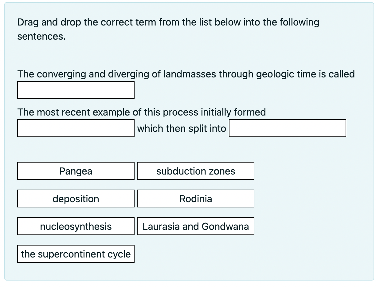 [Solved]: Drag and drop the correct term from the list bel