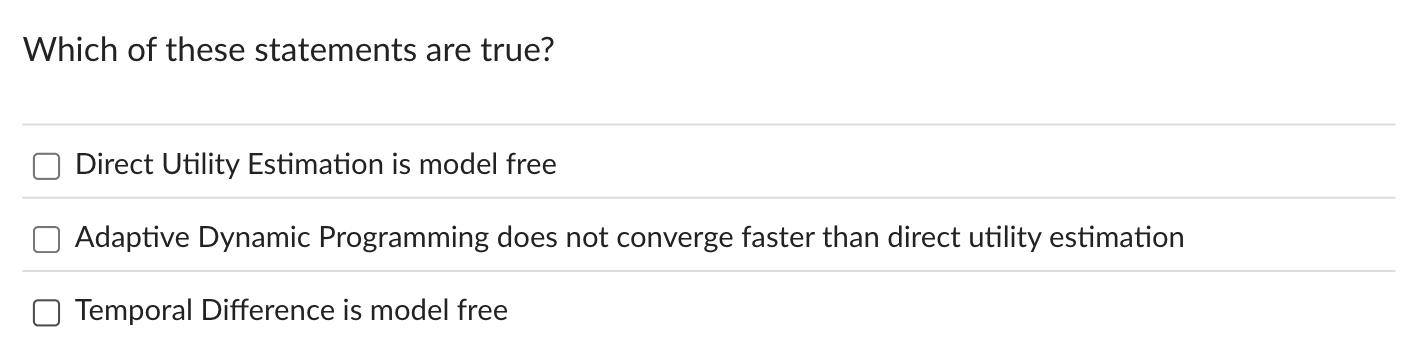 Solved Which of these statements are true?Direct Utility | Chegg.com