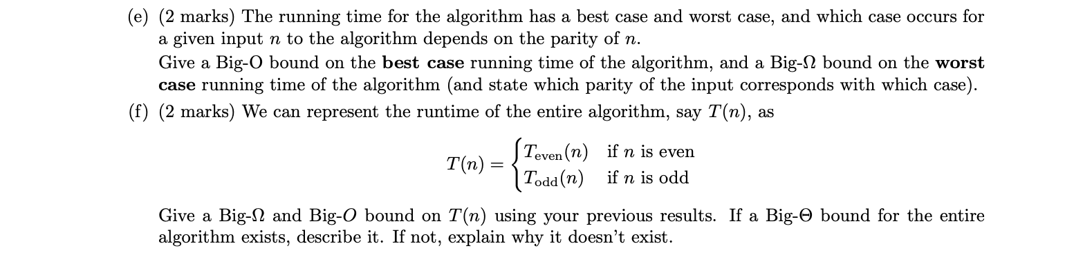 Solved Questions 1 Consider The Following Algorithm 1567