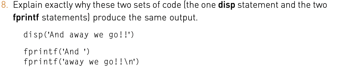 Solved Explain exactly why these two sets of code (the one | Chegg.com