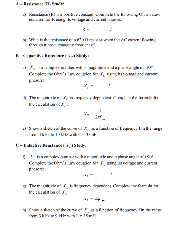 Solved a) Resistance (R) is a positive constant. Complete | Chegg.com