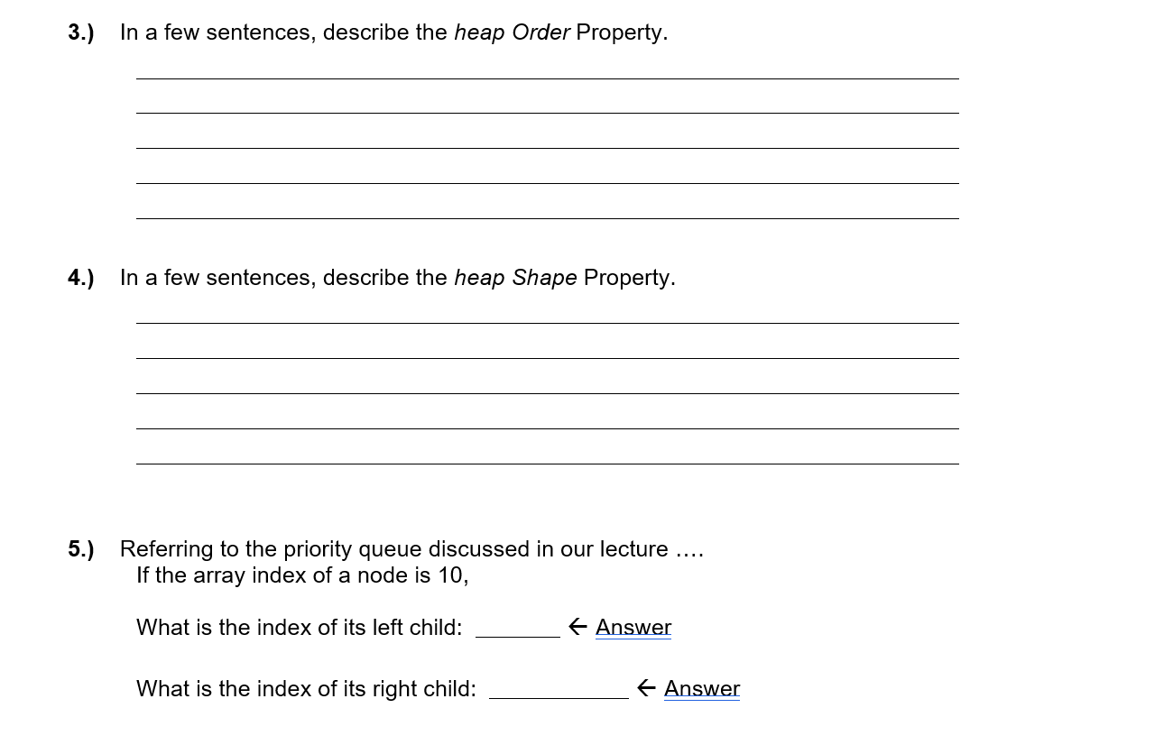 Solved HW_9 1.) Create a heap by enqueuing and dequeuing the | Chegg.com