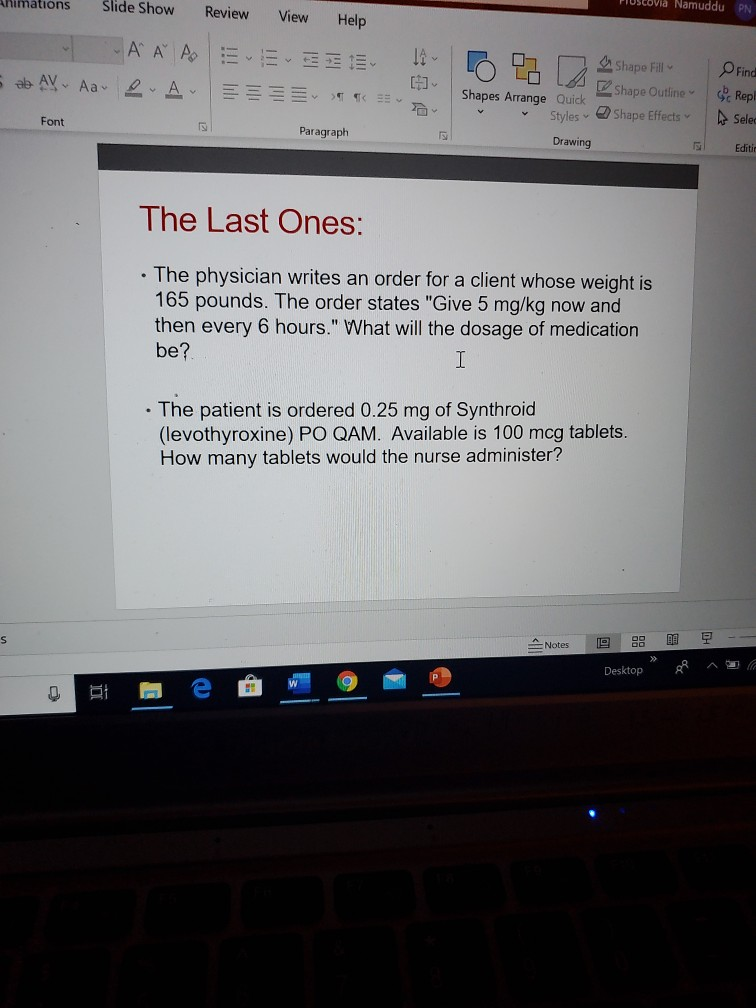 Solved Animations Slide Show Pustovia Namuddu PN Review View | Chegg.com