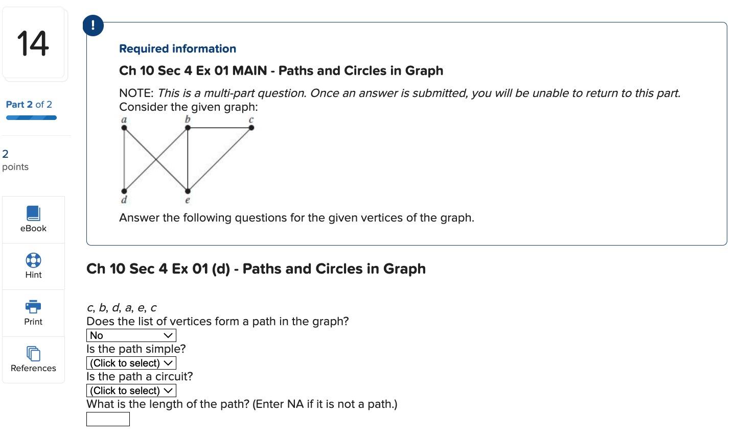 Solved Required information Ch 10 Sec 4 Ex 01 MAIN - Paths | Chegg.com