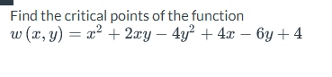 Solved Find the critical points of the function | Chegg.com