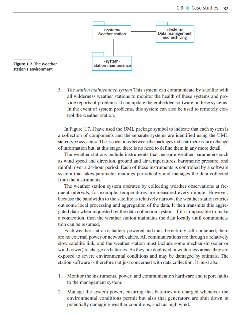 Solved 1.3.3 A wilderness weather station To help monitor | Chegg.com