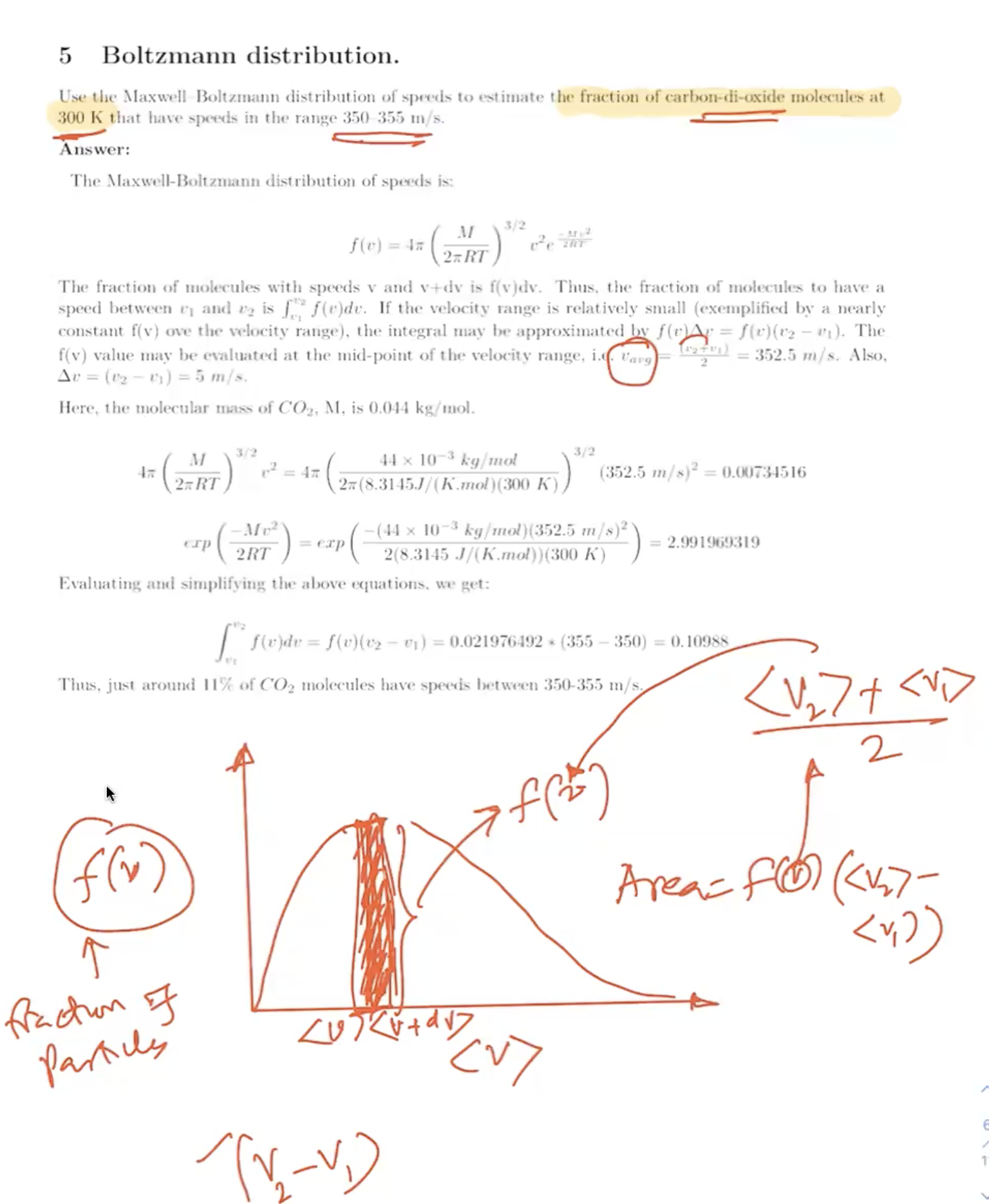 Solved Use the Maxwell–Boltzmann distribution of speeds to | Chegg.com