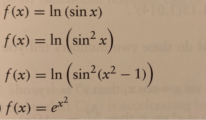 Solved Find the derivatives of the following functions. | Chegg.com