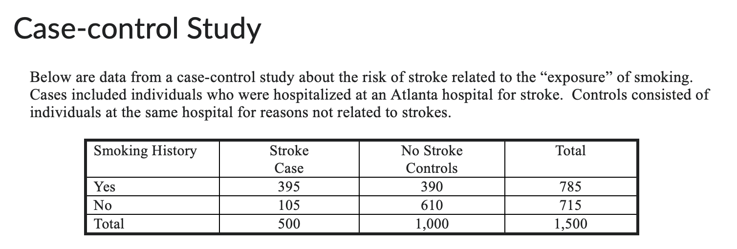 Solved If this was instead a cohort study and we were to | Chegg.com