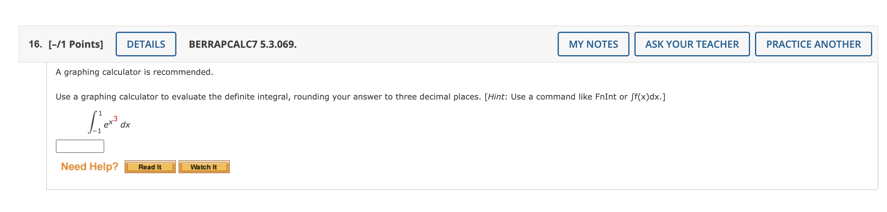 Solved Use a graphing calculator to evaluate the definite | Chegg.com