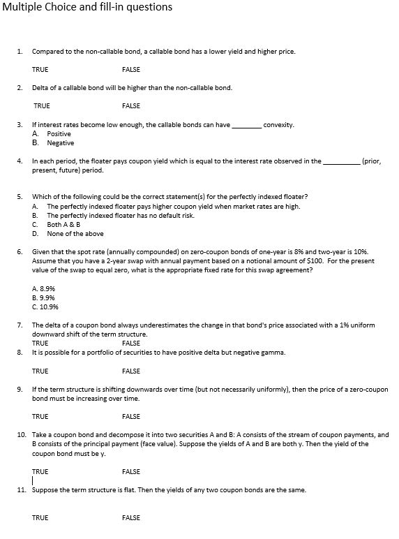 Solved 1. Compared to the non-callable bond, a callable bond | Chegg.com