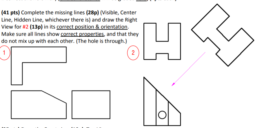 Solved (41 pts) Complete the missing lines (28p) (Visible, | Chegg.com