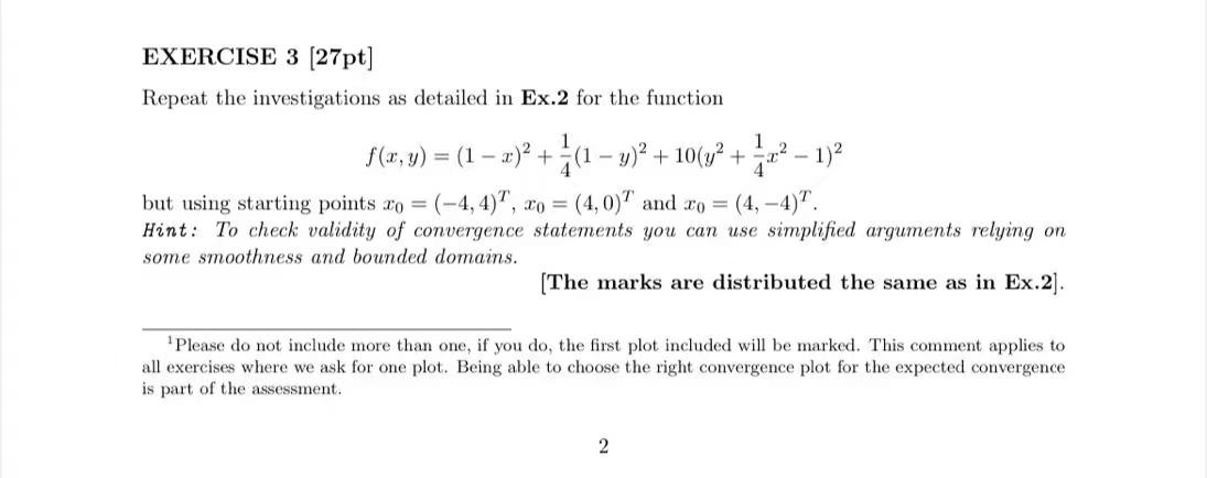 Repeat the investigations as detailed in Ex.2 for the | Chegg.com