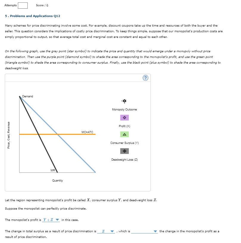 Solved Attempts Score / 6 5. Problems and Applications Q12 | Chegg.com