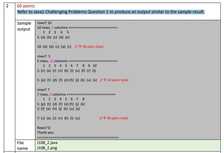 please do this in java | Chegg.com
