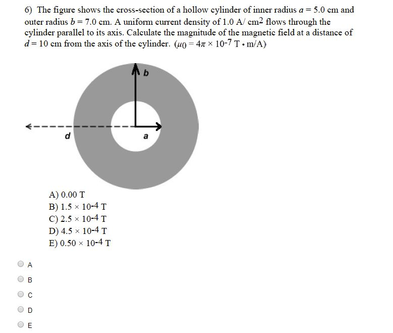Solved 6 The Figure Shows The Cross section Of A Hollow Chegg solved-6-the-figure-shows-the-cross-section-of-a-hollow-chegg