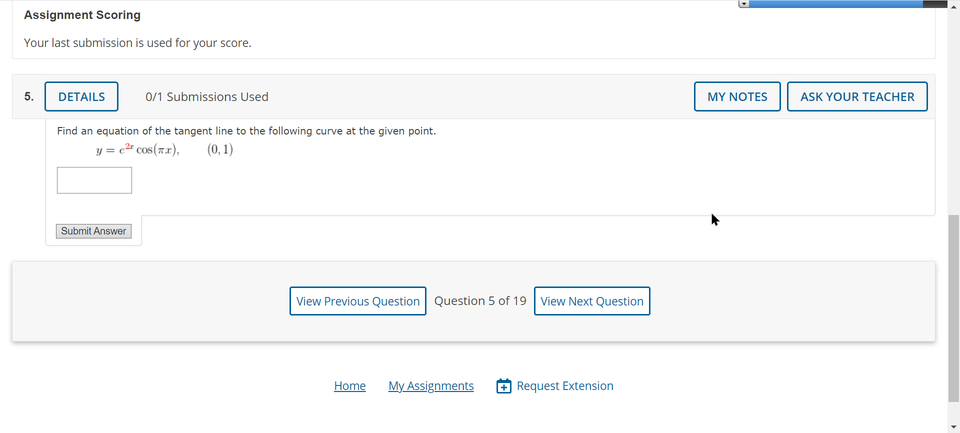 Solved Assignment Scoring Your last submission is used for | Chegg.com
