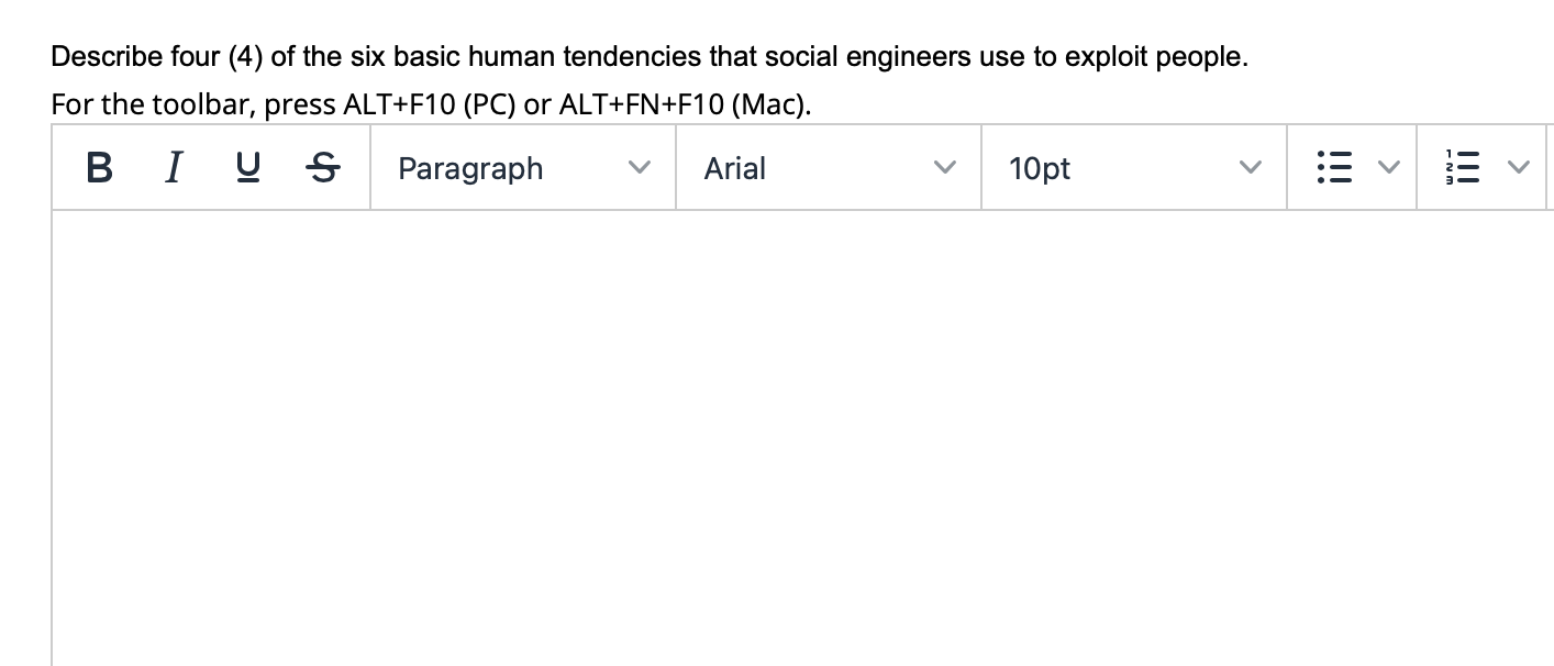 Solved Describe four (4) of the six basic human tendencies | Chegg.com