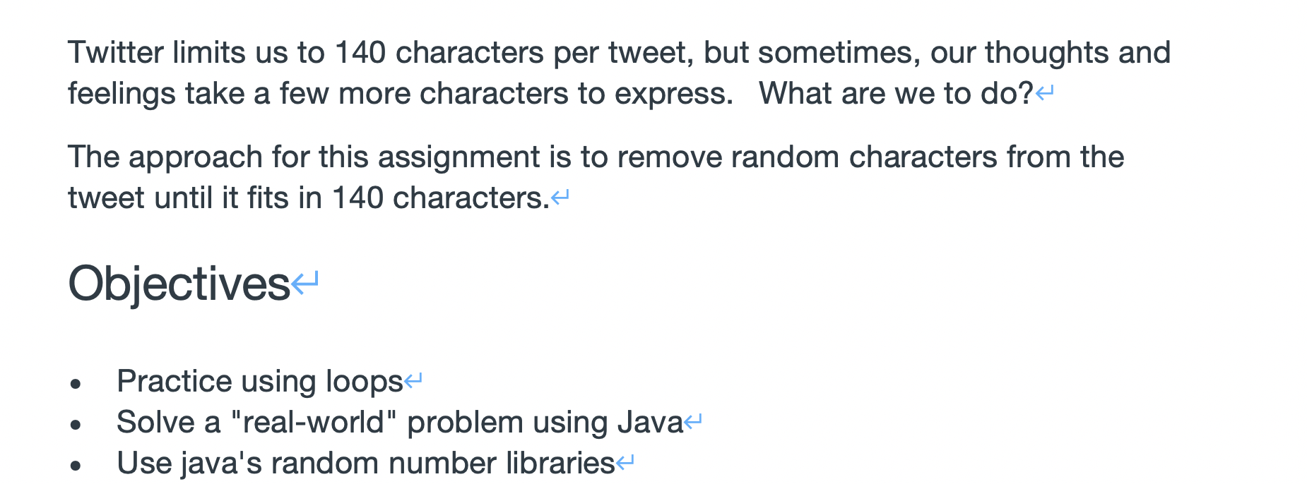 Solved Twitter limits us to 140 characters per tweet, but | Chegg.com