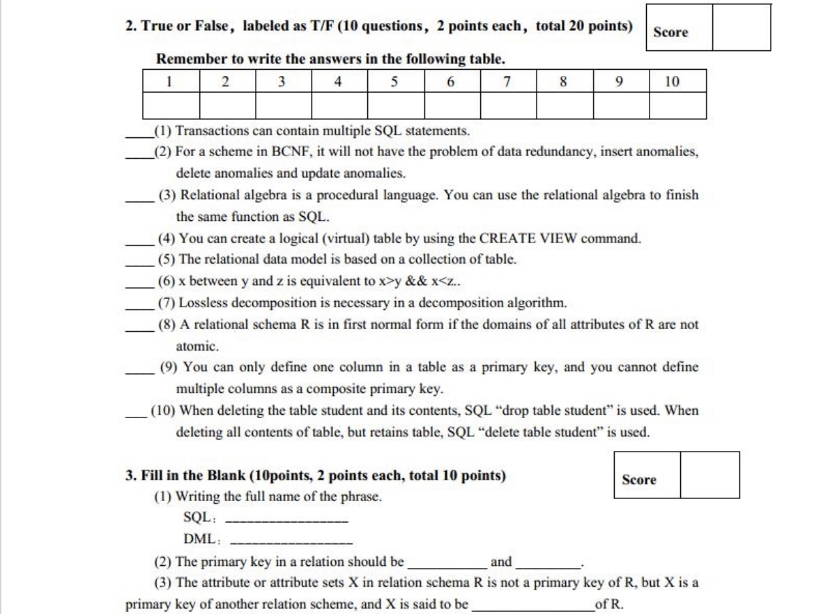 Solved (1) Transactions can contain multiple SQL statements. | Chegg.com