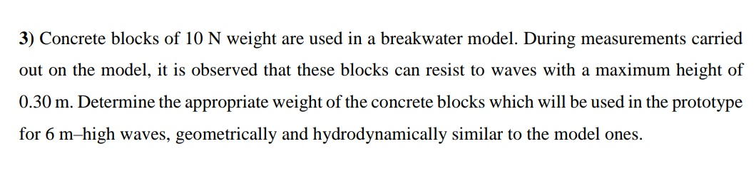 Solved 3) Concrete blocks of 10 N weight are used in a | Chegg.com