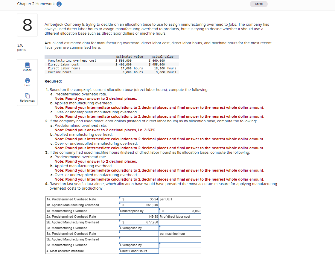 Solved Amberjack Company Is trying to decide on an | Chegg.com