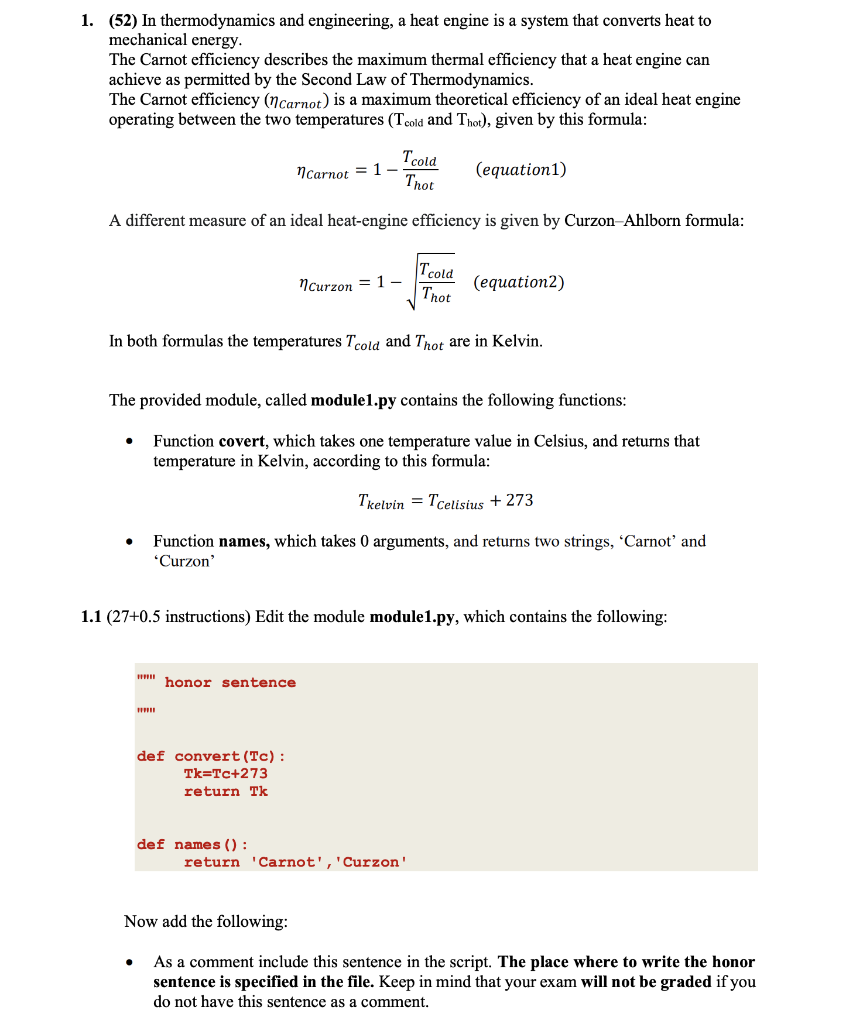 Solved This module provide fucntions to calculate | Chegg.com