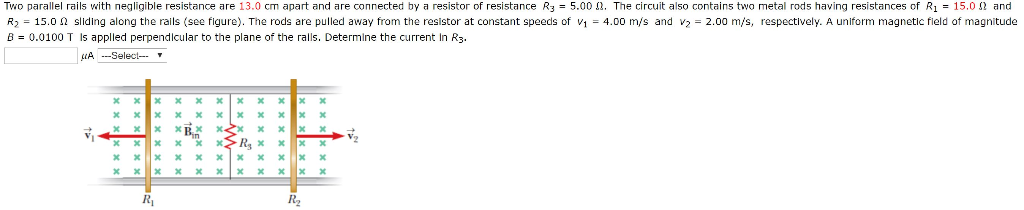 Solved Two parallel rails with negligible resistance are | Chegg.com