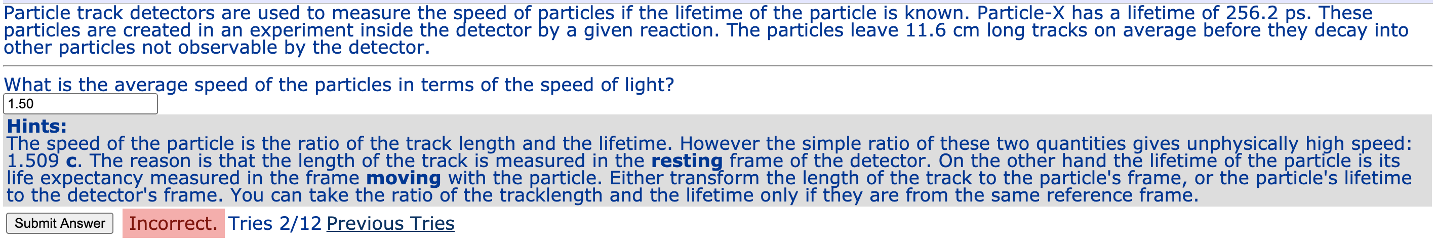 Solved Particle track detectors are used to measure the | Chegg.com