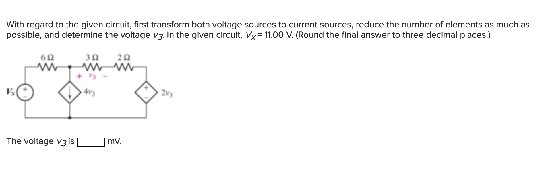 Solved With regard to the given circuit, first transform | Chegg.com