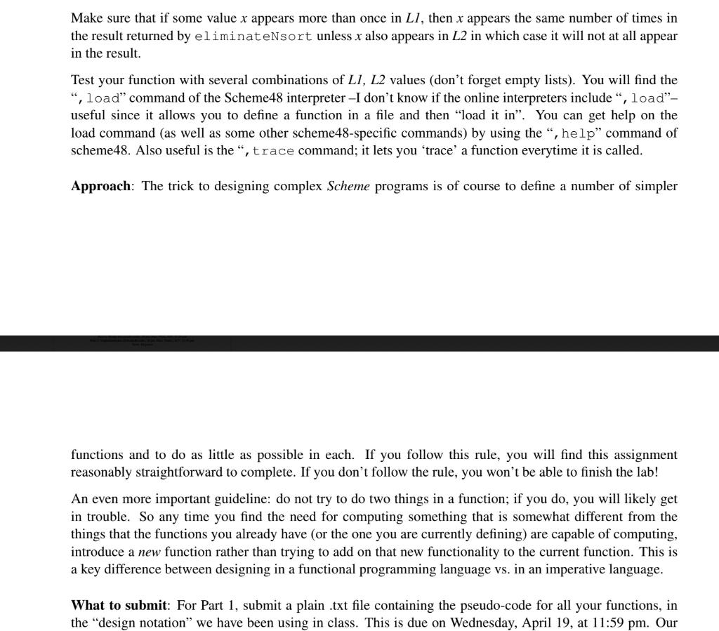 Solved 1. For both parts of the lab, use only the primitives | Chegg.com