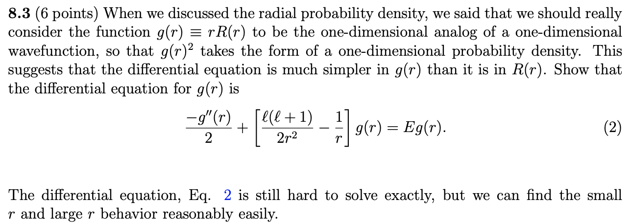 Solved When we discussed the radial probability density, we | Chegg.com