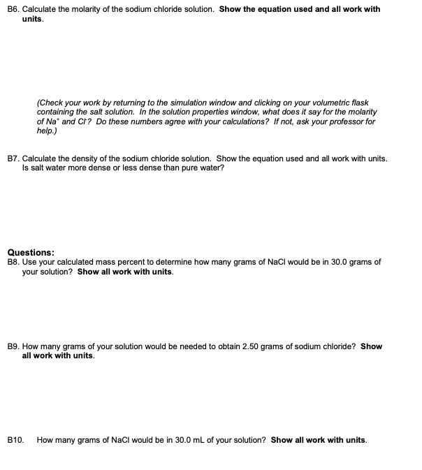 Solved PART B: DETERMINING THE CONCENTRATION OF A SALT | Chegg.com