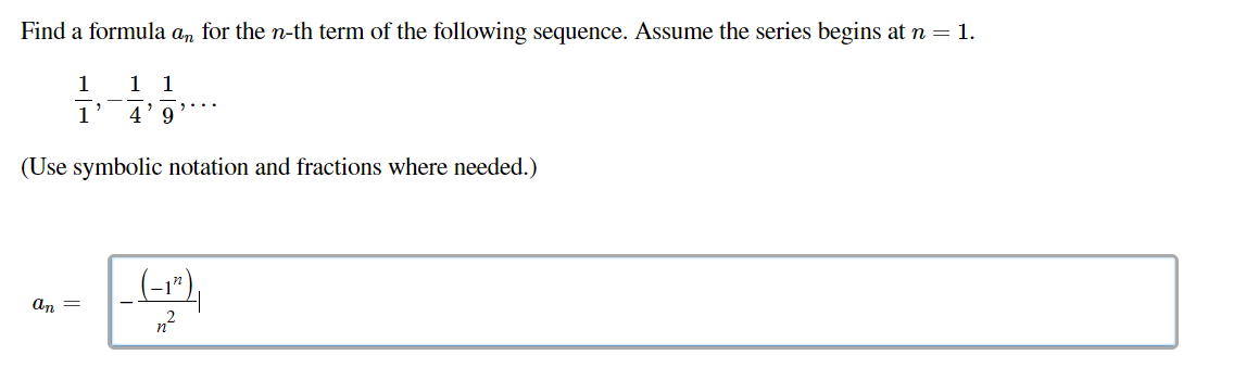 Solved How to manipulate the sign in this sequence question? | Chegg.com