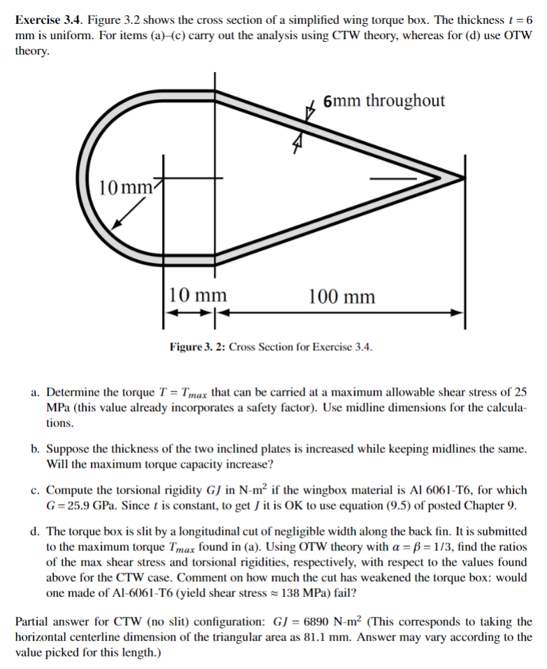 Solved Exercise 3.4. Figure 3.2 shows the cross section of a | Chegg.com