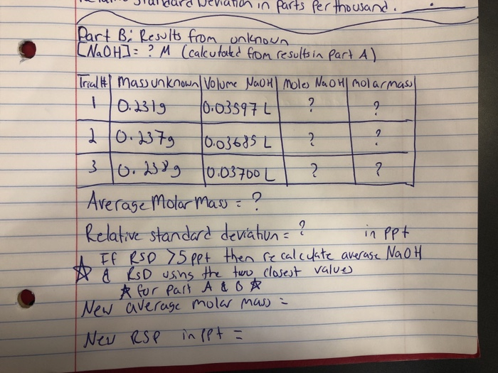 Solved Part A) Find the relative standard deviation of the | Chegg.com