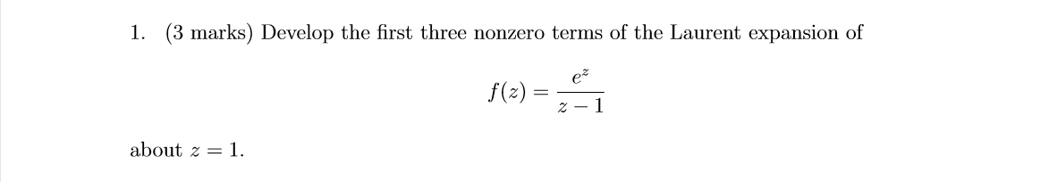 Solved 1. (3 marks) Develop the first three nonzero terms of | Chegg.com
