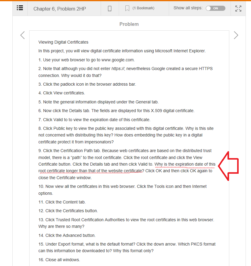 Solved Chapter 6, Problem 2HP (1 Bookmark) Show all steps ON | Chegg.com