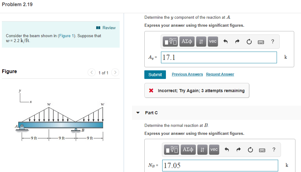Solved Problem 2.19 Determine the y component of the | Chegg.com