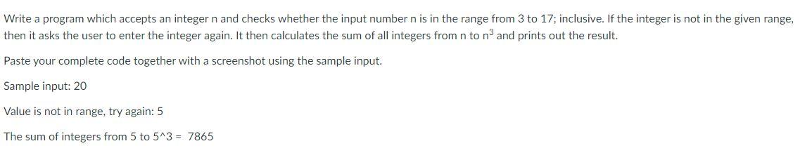 Solved Write a program which accepts an integer n and checks | Chegg.com