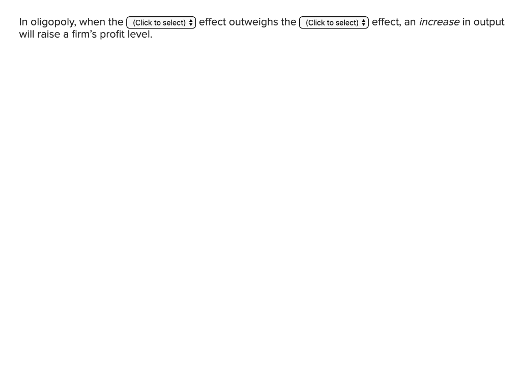 Solved 1. The size of the deadweight loss for an oligopoly, | Chegg.com