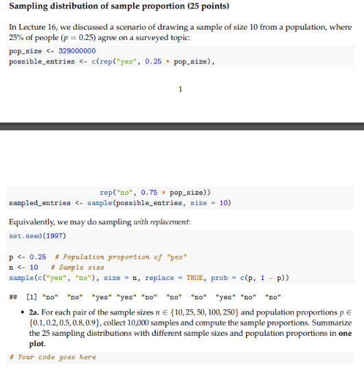 Sampling distribution of sample proportion (25 | Chegg.com
