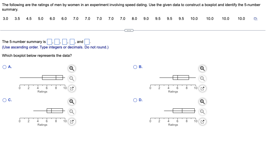 Solved The 5-number summary is , , , and (Use ascending | Chegg.com