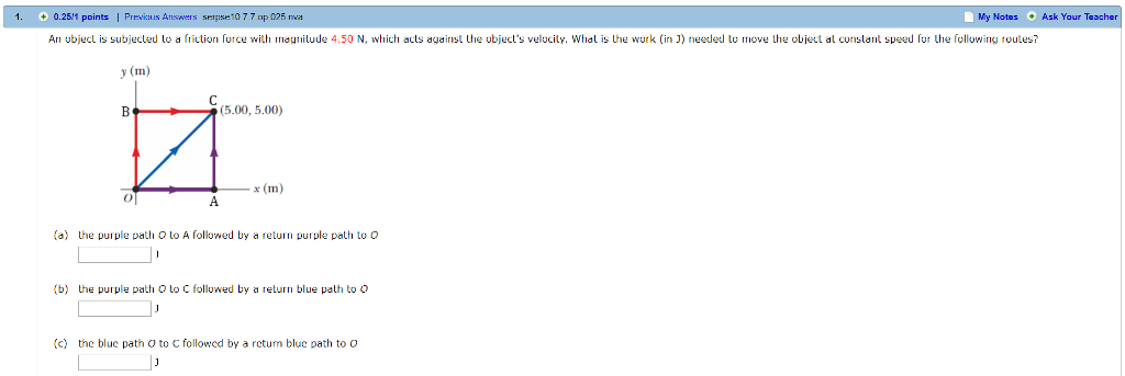 Solved An Object Is Subjected To A Friction Force With
